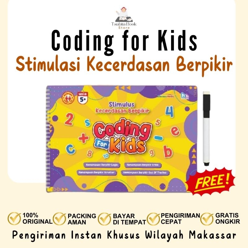 Jual [Ready] Buku Anak Coding for Kids Best Seller Bacaan Media ...