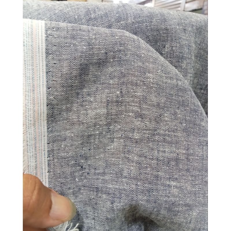 Jual Bahan Kain Pure Linen Twotone Warna Abu Misty Harga 0,5m | Shopee ...
