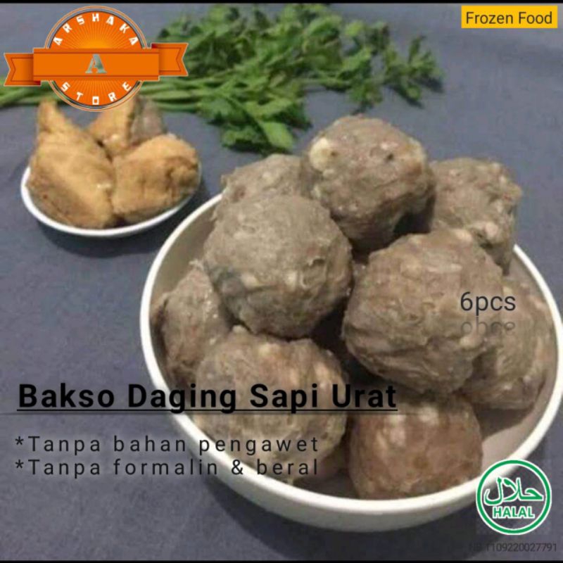 Jual Bakso Daging Sapi Urat Isi 6pcs / Bakso Frozen | Shopee Indonesia