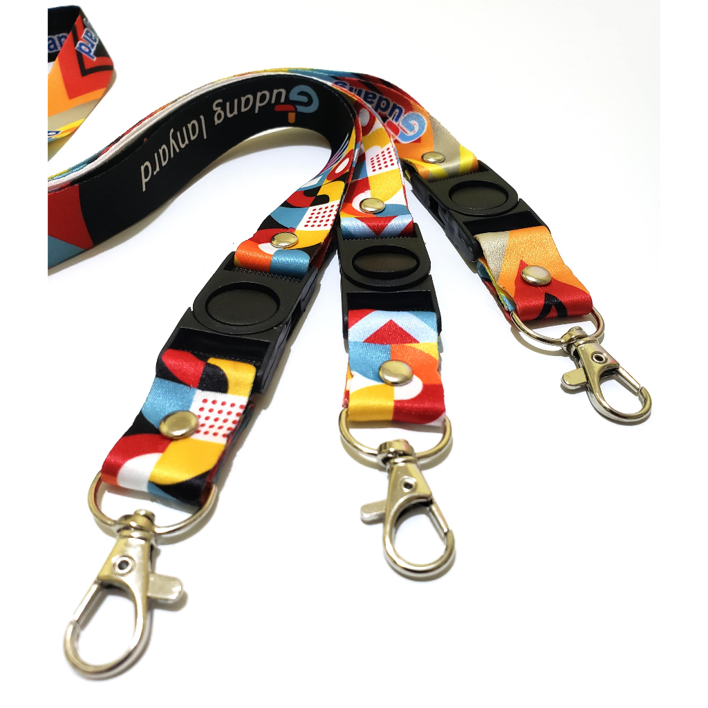 Jual Tali lanyard print sublim 2cm cetak 2 muka / tali id card printing ...