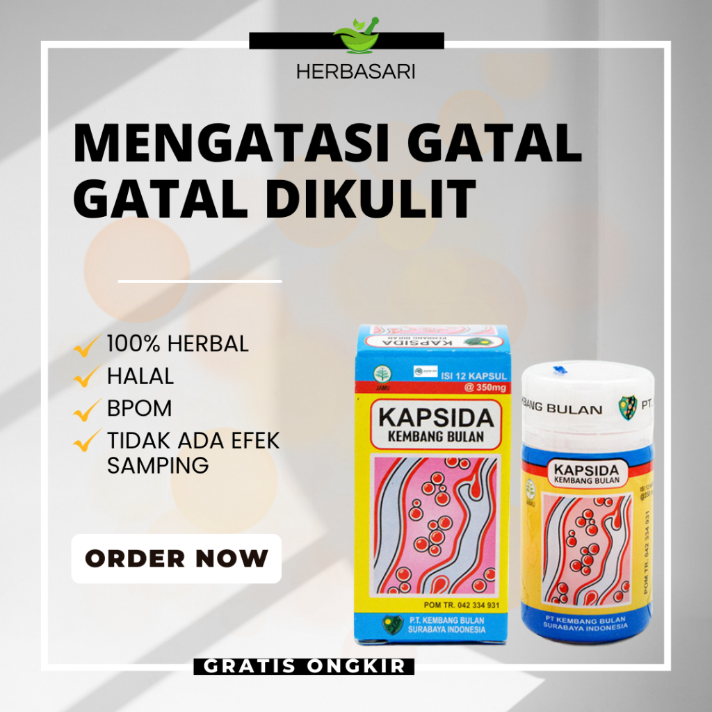 Jual Kapsida Kembang Bulan 12 Kapsul - Obat Gatal, Bisul, Jerawat, dan ...