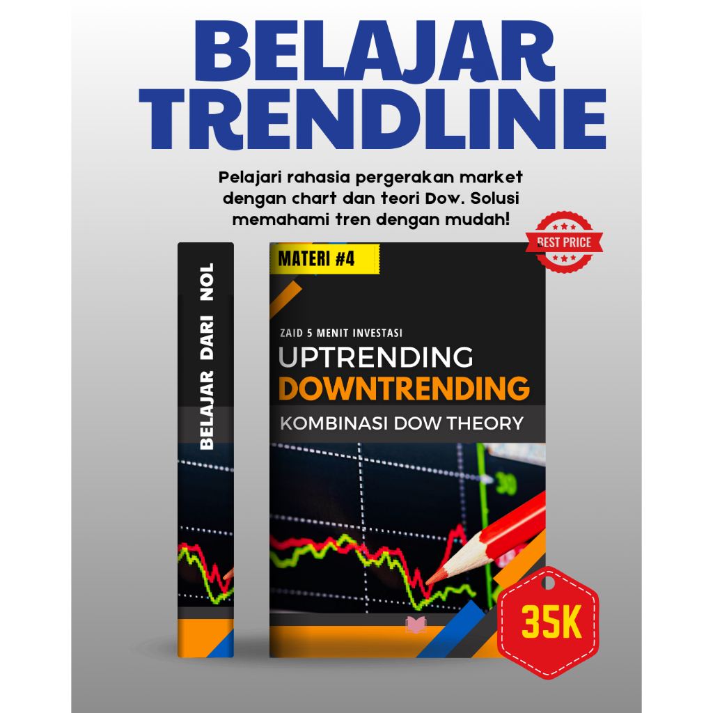 Jual Materi 4 Video Belajar Trading: Uptrending Downtrending Chart Plus ...