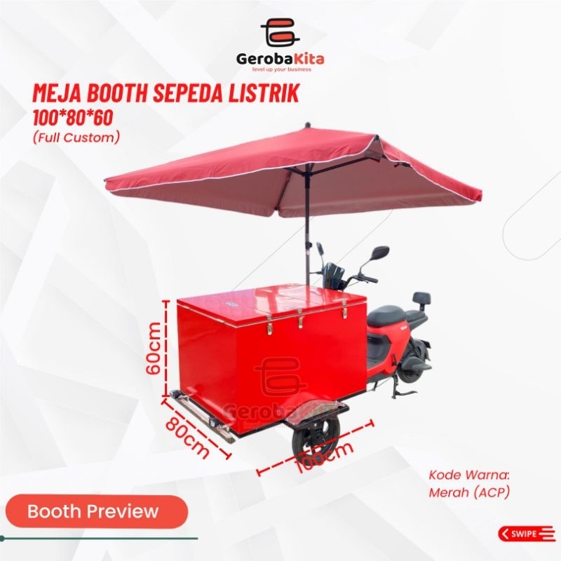 Jual booth sepeda listrik ukuran 100x80x60 tiga pintu | Shopee Indonesia