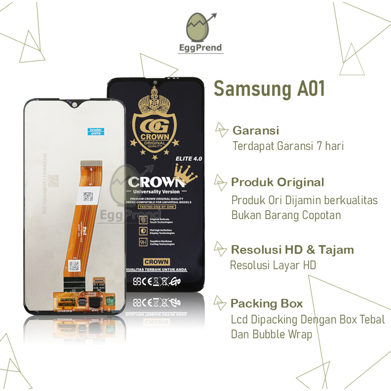 Jual LCD TOUCHSCREEN SAMSUNG A01 / A015 FULLSET COMPLETE | Shopee Indonesia