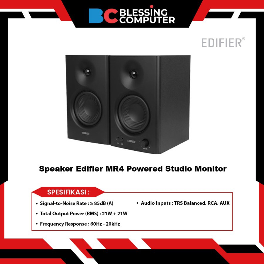 Jual Speaker Edifier MR4 Powered Studio Monitor - Black | Shopee Indonesia
