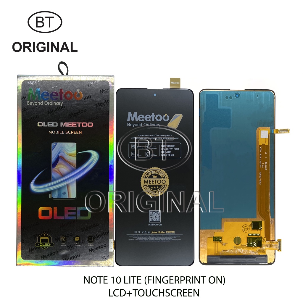 Jual LCD SAMSUNG NOTE 10 LITE - N770F - FINGERPRINT ON - MEETOO OLED ...