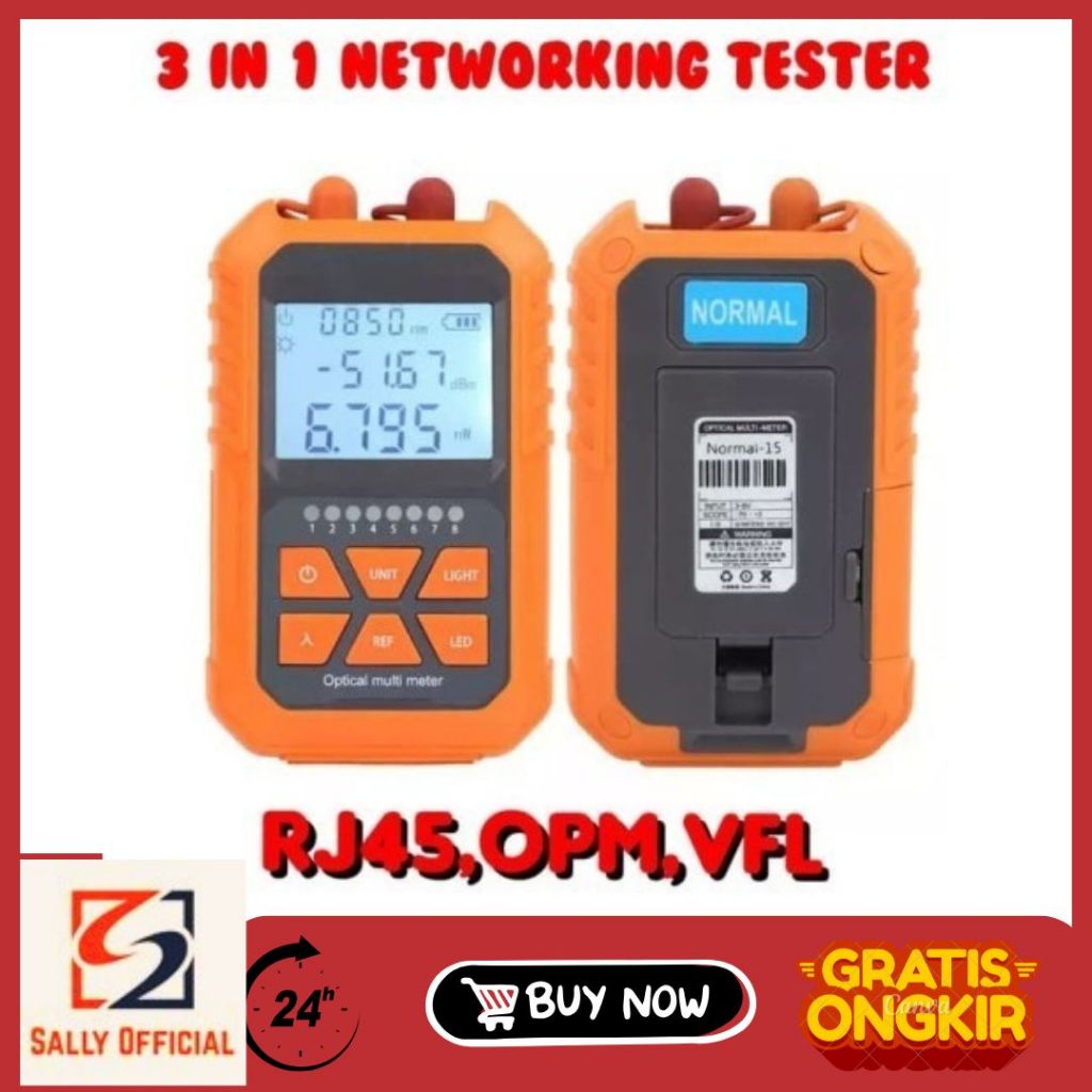 Jual OPM 3 in 1 OPM VFL Network Cable Test 3 in 1 Optical Power Meter ...