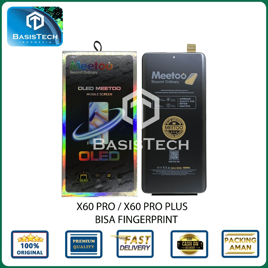 Jual LCD VIVO X60 PRO PLUS - X60 PRO - BISA FINGERPRINT - OLED MEETOO ...