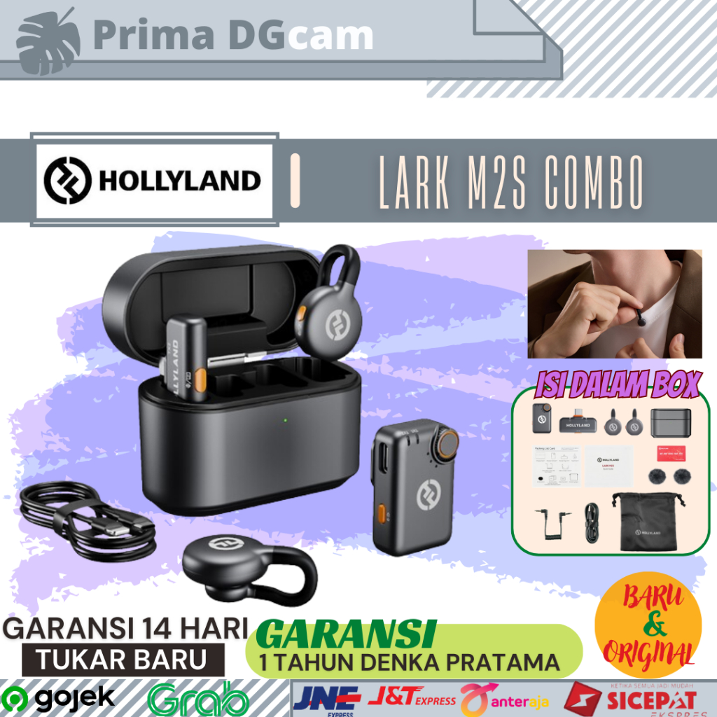 Jual Hollyland Lark M2S Combo Wireless Microphone System | Shopee Indonesia
