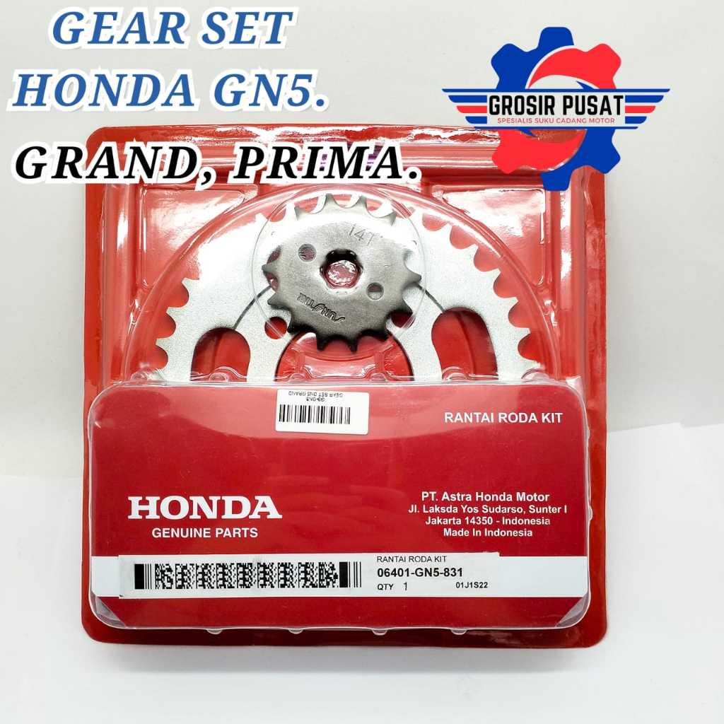 Jual GER GEAR SET ORI GRAND GEAR SET HONDA GN5 GIR SET RANTAI HONDA ...