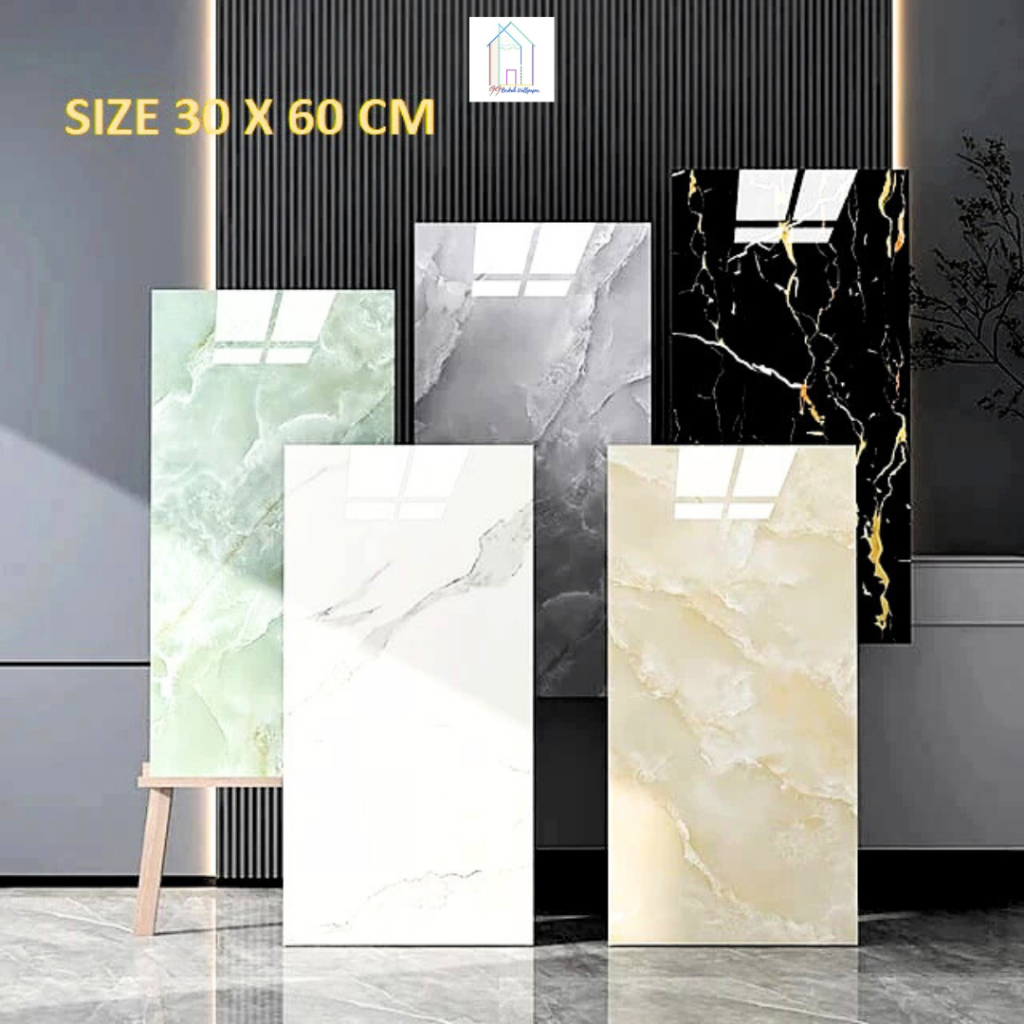 Jual STICKER MARBLE GLOSSY I WALL FOAM STICKER | WALLFOAM STICKER TEBAL ...