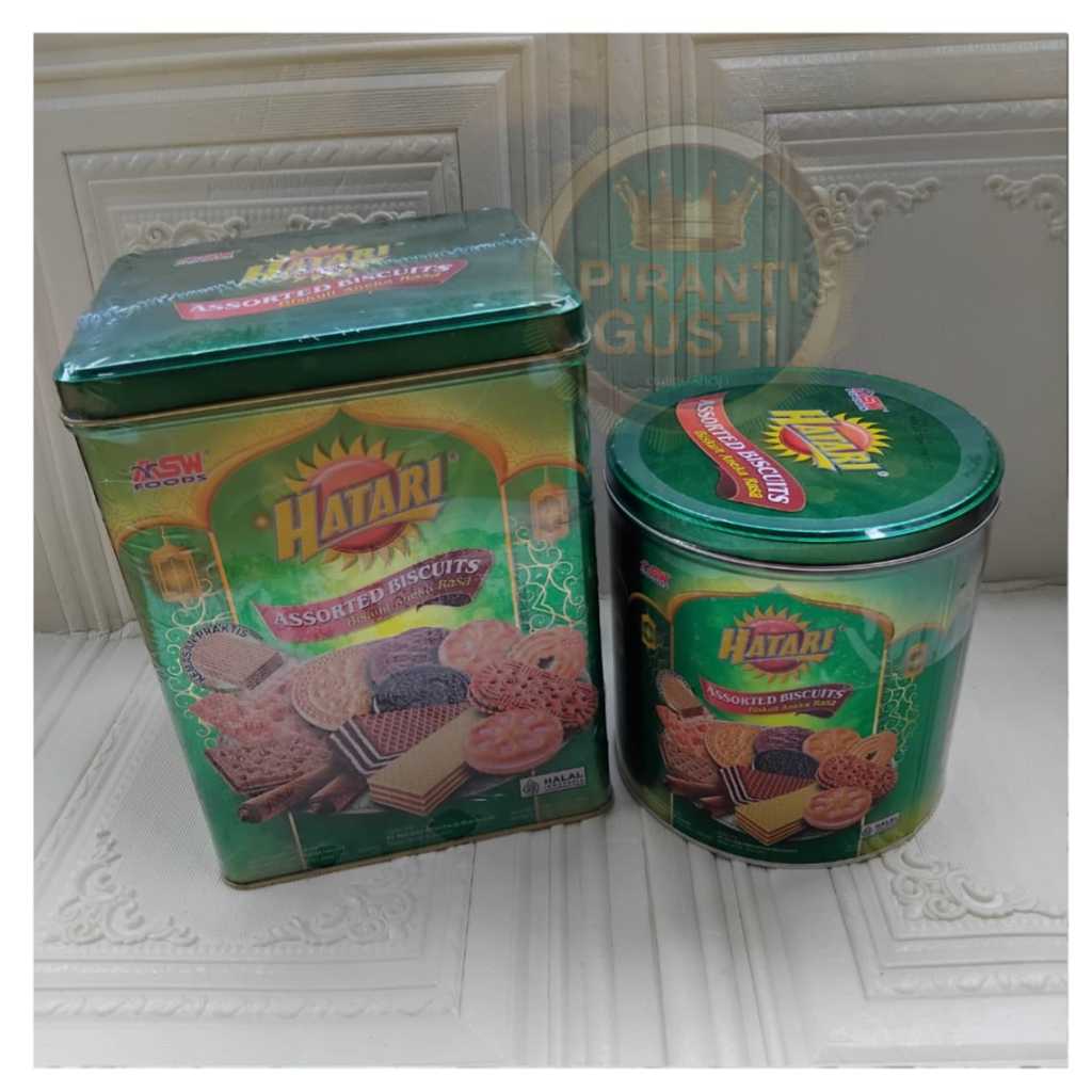 Jual Hatari assorted biscuits kemasan kaleng 650gr dan 300gr | Shopee ...