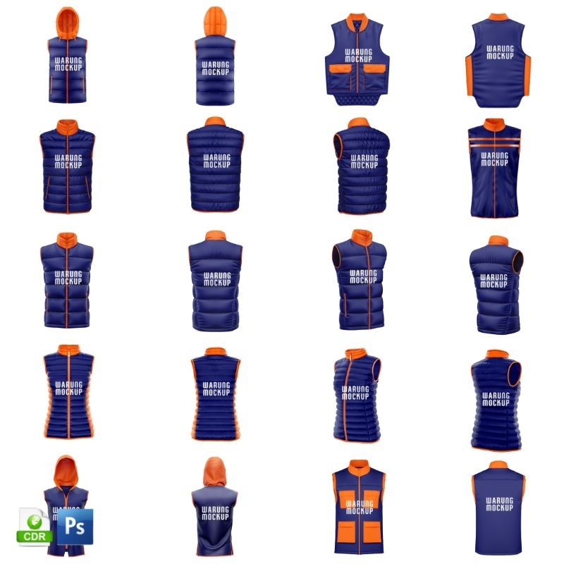Jual Mockup Rompi - TIFF / PSD / Corel Draw - Smart Editable 100% | Shopee Indonesia