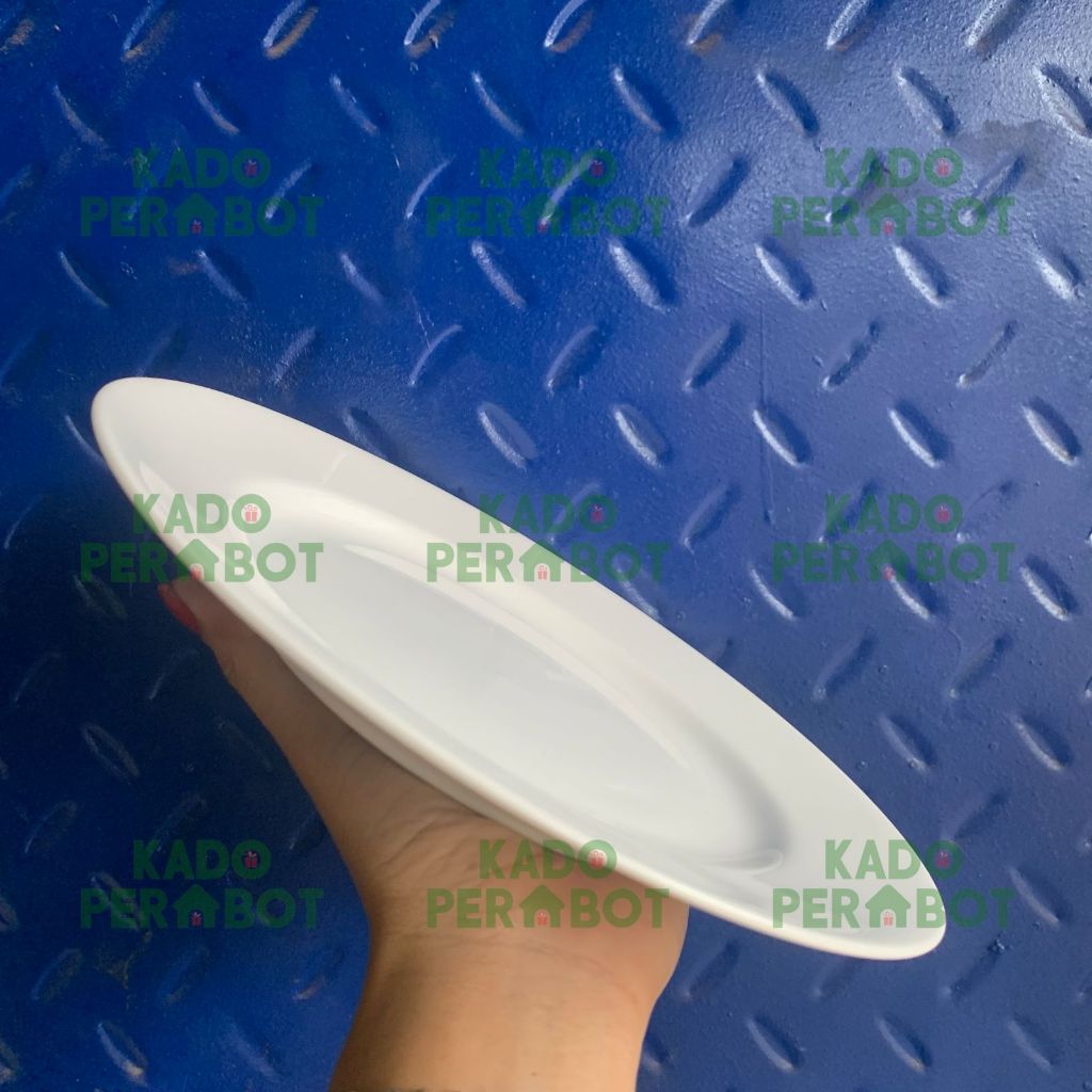 Jual Piring Ceper Polos Keramik 22Cm - Piring Keramik Putih - Piring ...