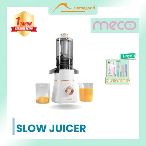 Jual Mecoo Aesthetic Slow Juicer Extra Big Mouth Meco Mecco Juicer Buah Juice Blender Buah ...