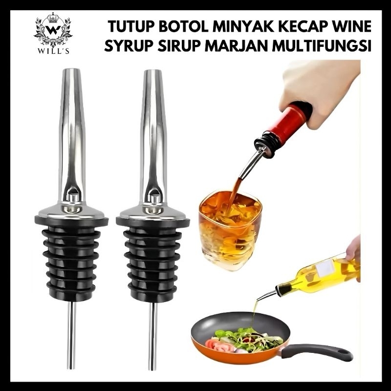 Jual TERMURAH - Pourer Botol Tutup Botol Minyak Kecap Wine Syrup Sirup ...