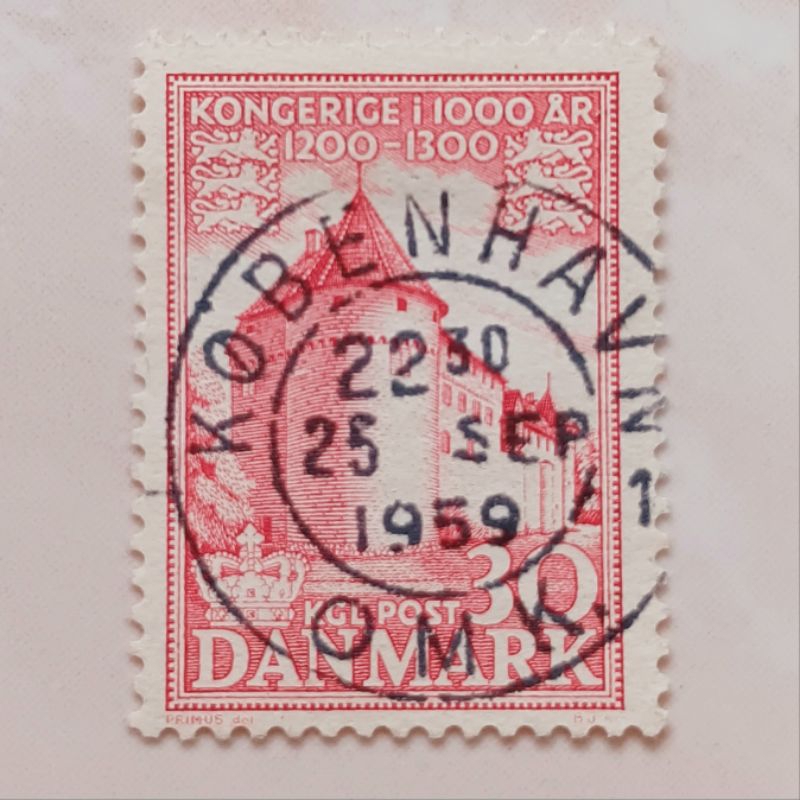 Jual (AA) Perangko Denmark 1954 1000 Years of the Danish Kingdom ...