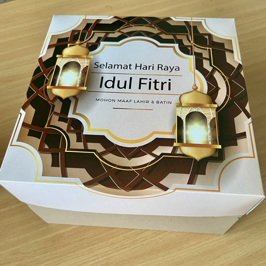 Jual 10 Pcs Dus Motif Idul Fitri Packaging Kue Bolu Edisi Lebaran ...