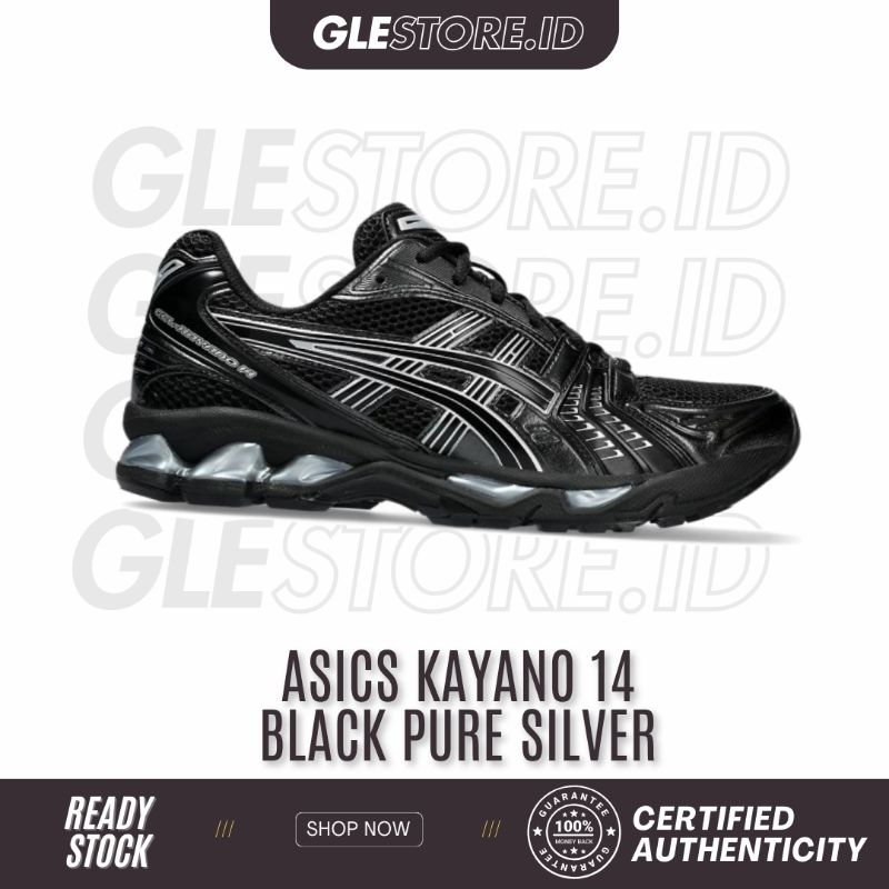 Jual Asics Kayano 14 Black Pure Silver (100% original) | Shopee Indonesia