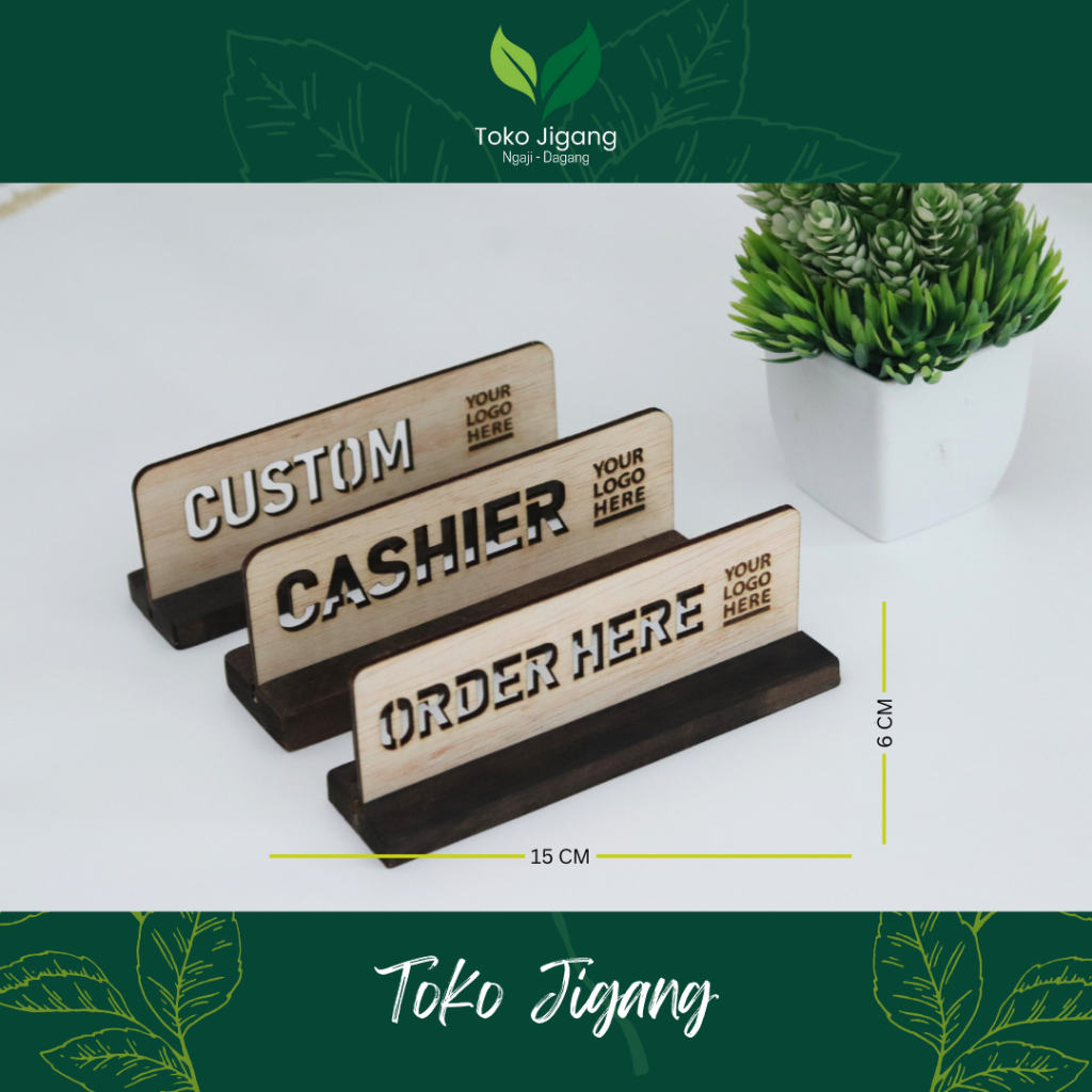 Jual JIGANG - Signage Order Here Kayu | Papan Tanda Order Disini ...