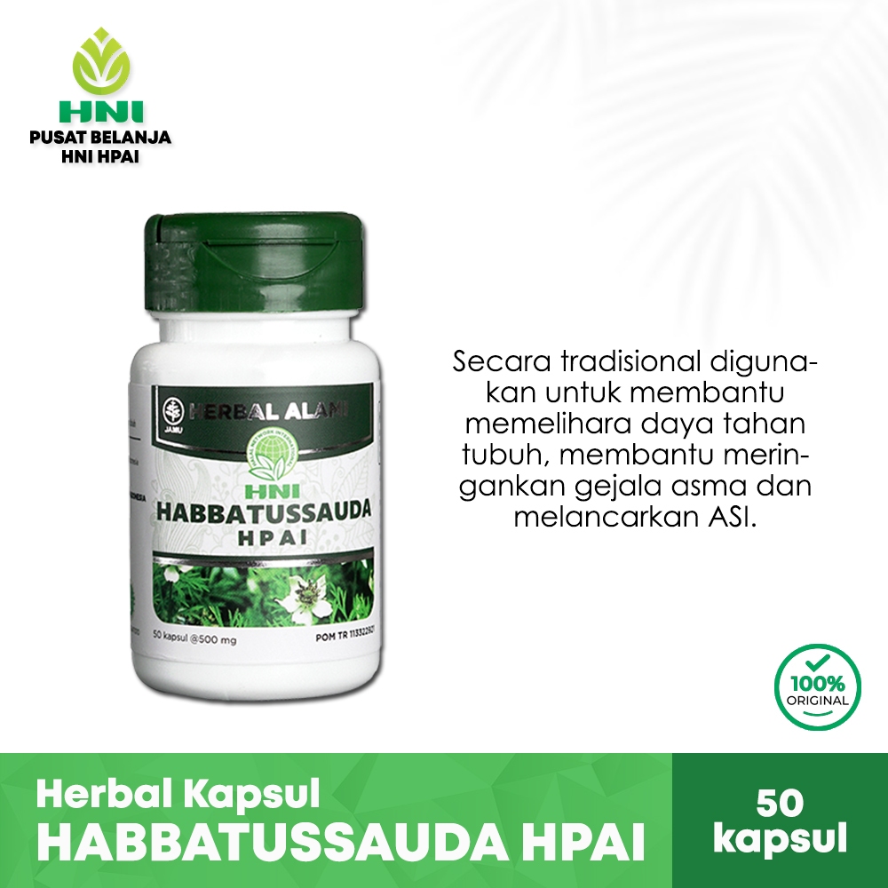 Jual HNI HABBATUSSAUDA HPAI ORIGINAL Memelihara Kesehatan Tubuh dan ...