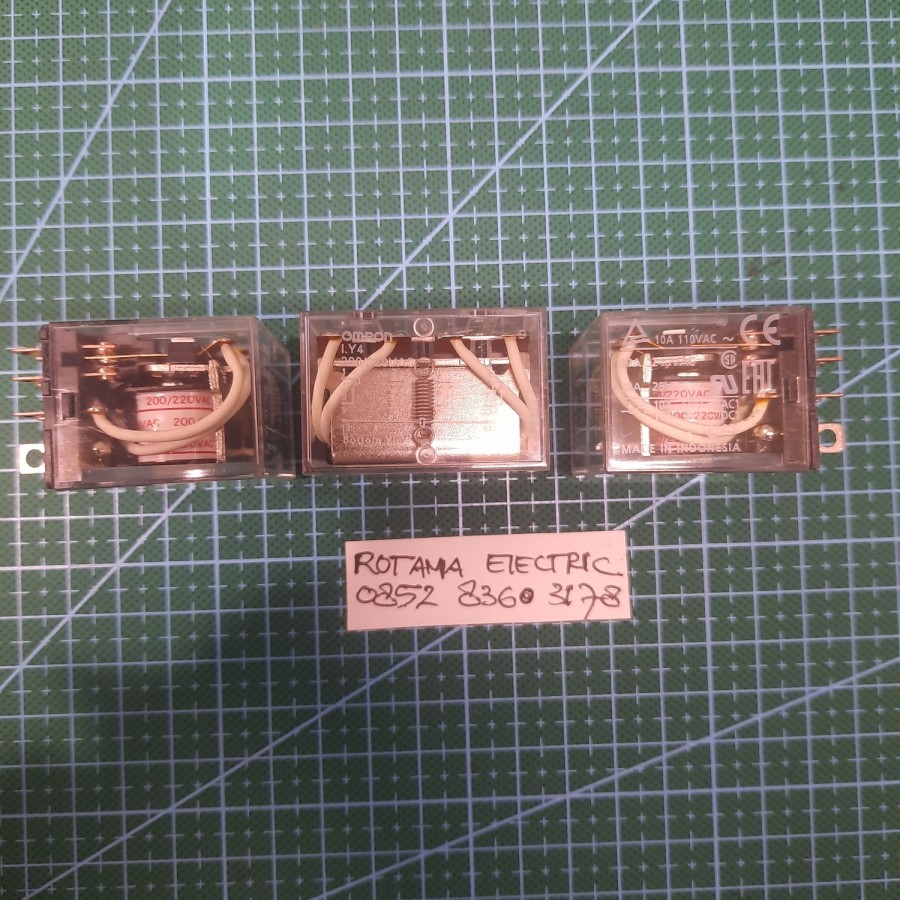 Jual RELAY LY4 220VAC LY4 24VDC RELAY 4PDT ORIGINAL OMRON RELAY LY4 ...