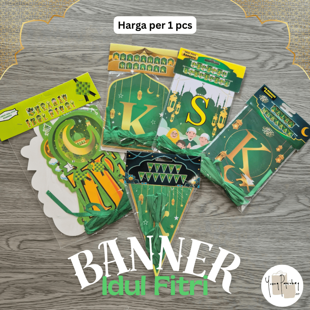 Jual Banner Acara Lebaran Selamat Idul Fitri / Ramadhan Mubarak / Eid ...