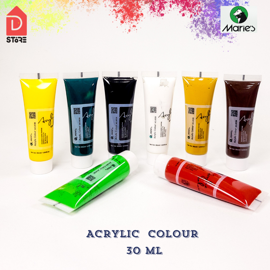 Jual Maries Acrylic Colour - Cat Akrilik - Maries Acrylic 30ml | Shopee ...