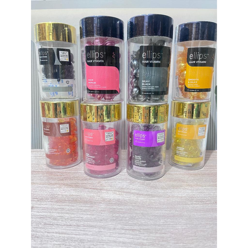 Jual Vitamin Rambut Ellips | 1botol isi 50butir | ELLIPS kemasan Botol ...