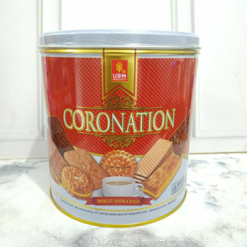 Jual UBM CORONATION BISKUIT KALENG ANEKA RASA 450 GRAM- Biskuit Kaleng ...