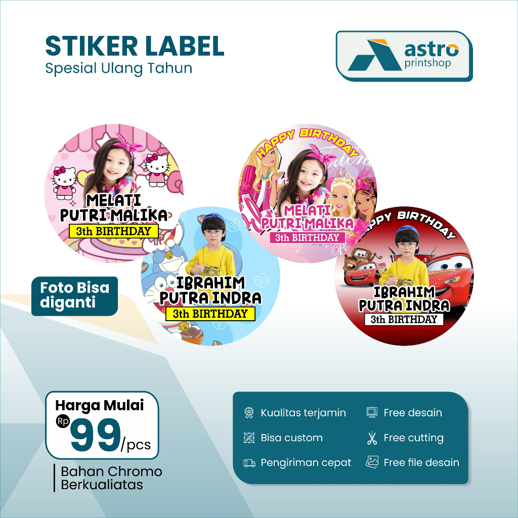 Jual STIKER ULTAH | STICKER ULANG TAHUN | STIKER BRITHDAY | STIKER ...