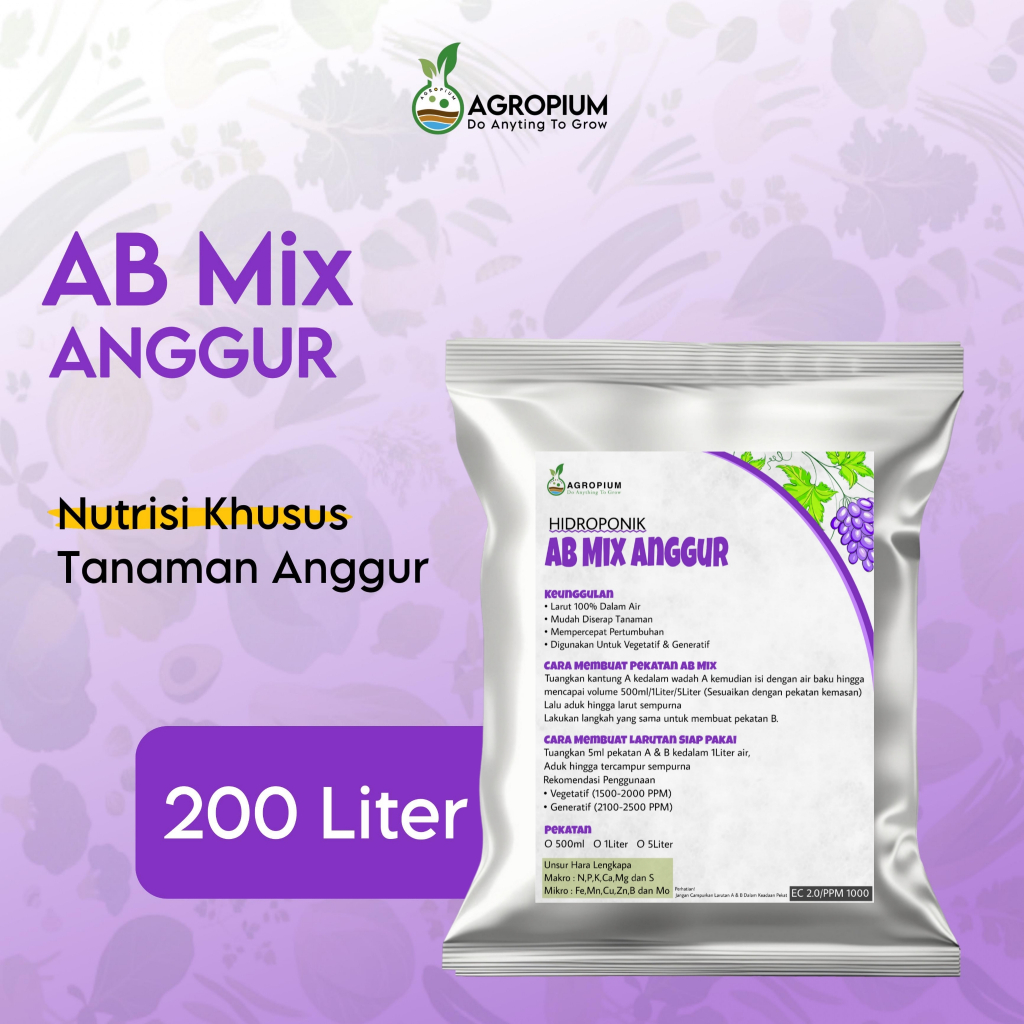 Jual Booster Anggur - nutrisi ab mix anggur 1 liter pekatan untuk 200 ...