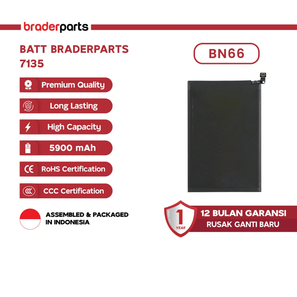 Jual Baterai Braderparts Original for 7135 BN66 | Shopee Indonesia