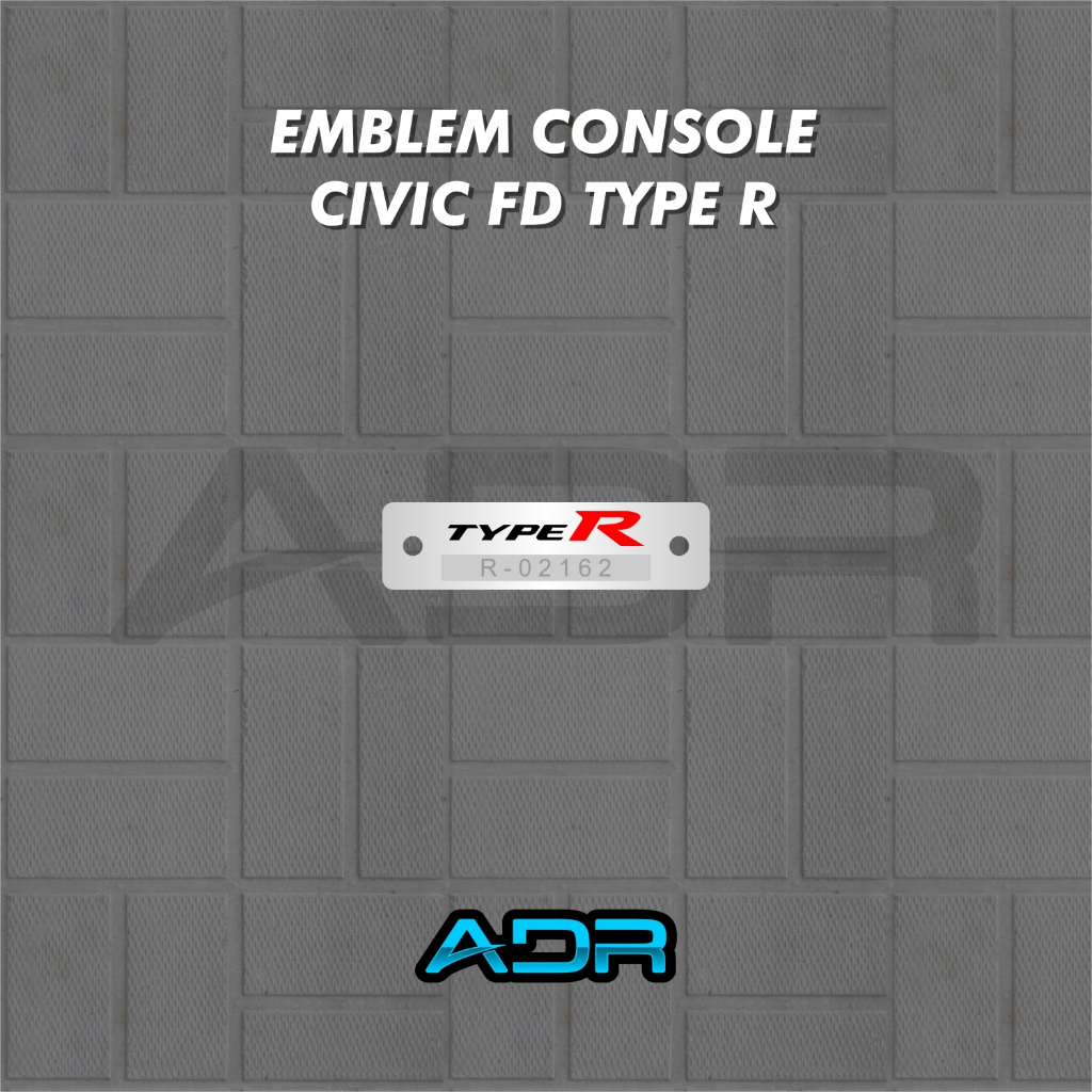 Jual Emblem Console Honda Civic FD FD1 FD2 FD2R Type R Mugen RR Feels ...