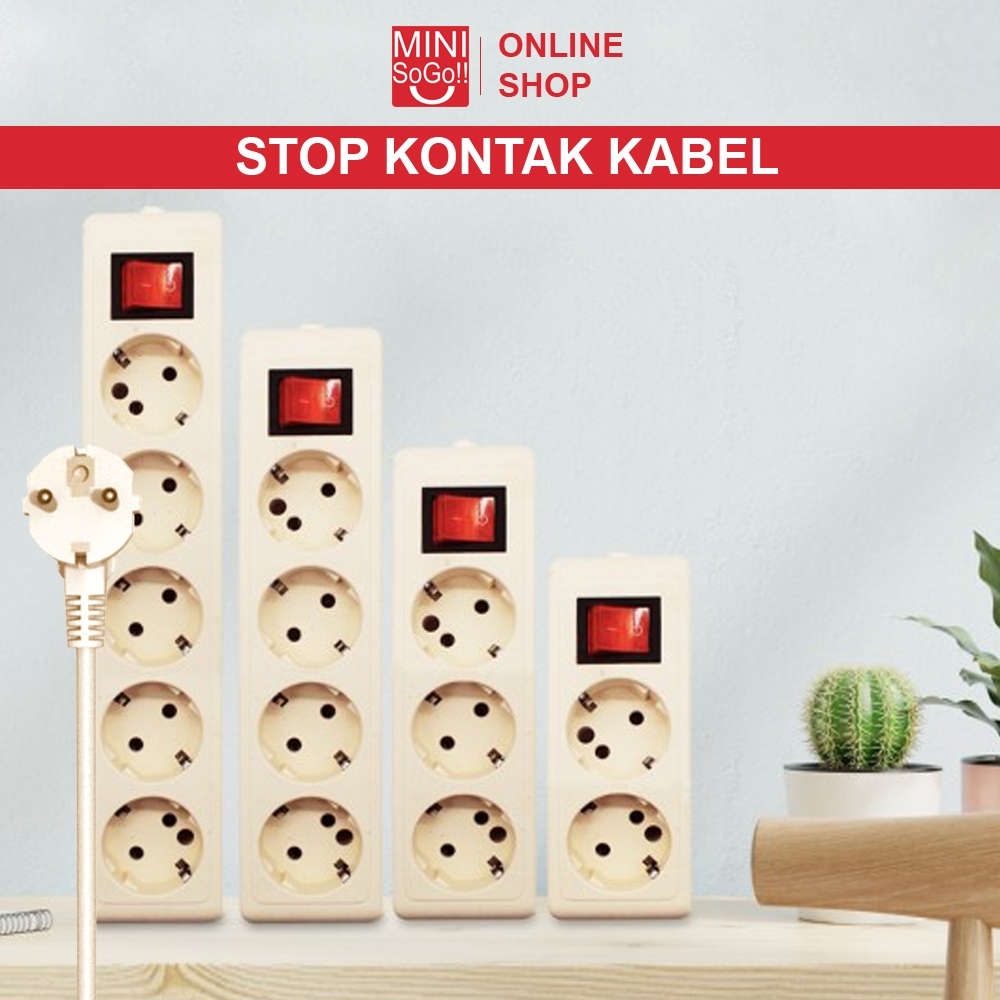 Jual Stop Kontak Kabel 2/3/4/5 Lubang / Colokan Listrik kabel 1.5/3/5 Meter SNI | Shopee Indonesia
