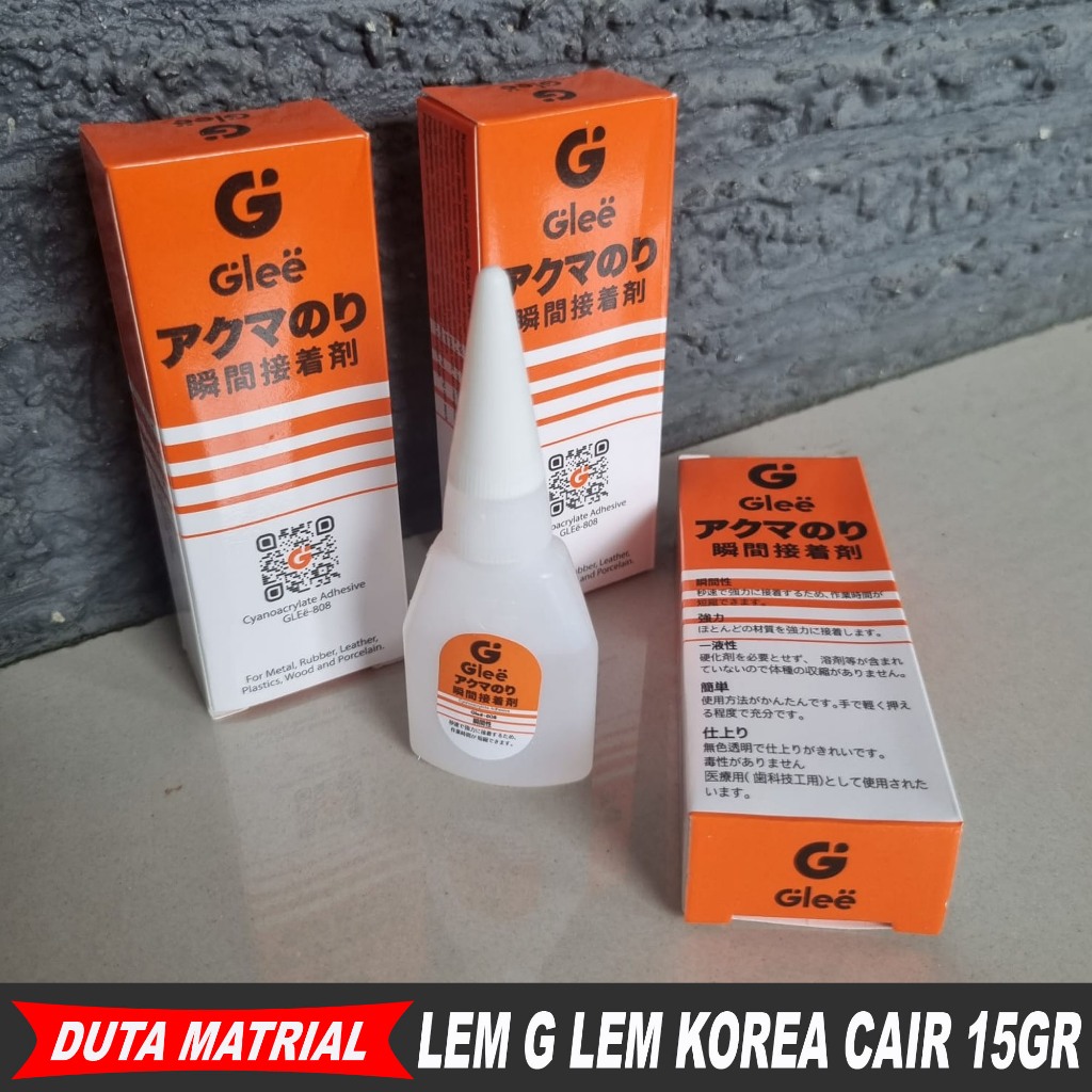 Jual Lem Korea G Lem Asli Super 15 Gram / Lem Cair Tetes G Original ...