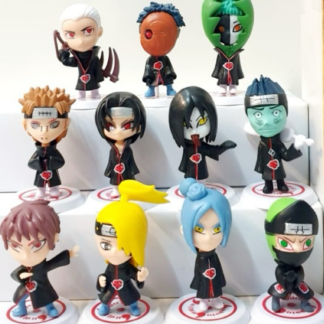 Jual Figure Akatsuki Naruto set chibi berdiri isi 11pcs | Shopee Indonesia