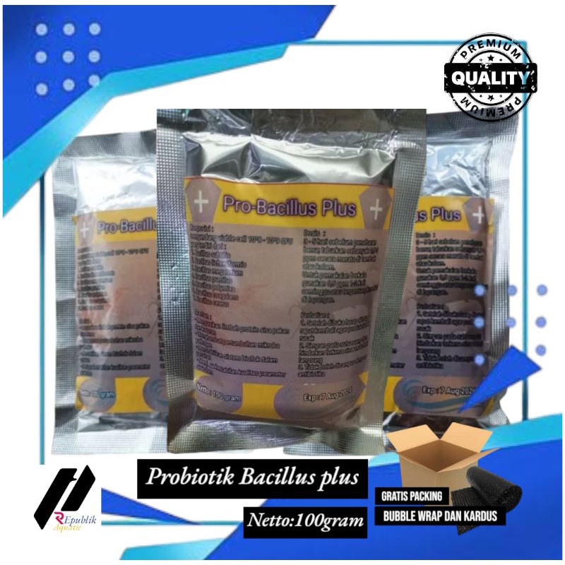 Jual Probiotik bacillus plus 100 gram / probiotik kolam bioflok ...