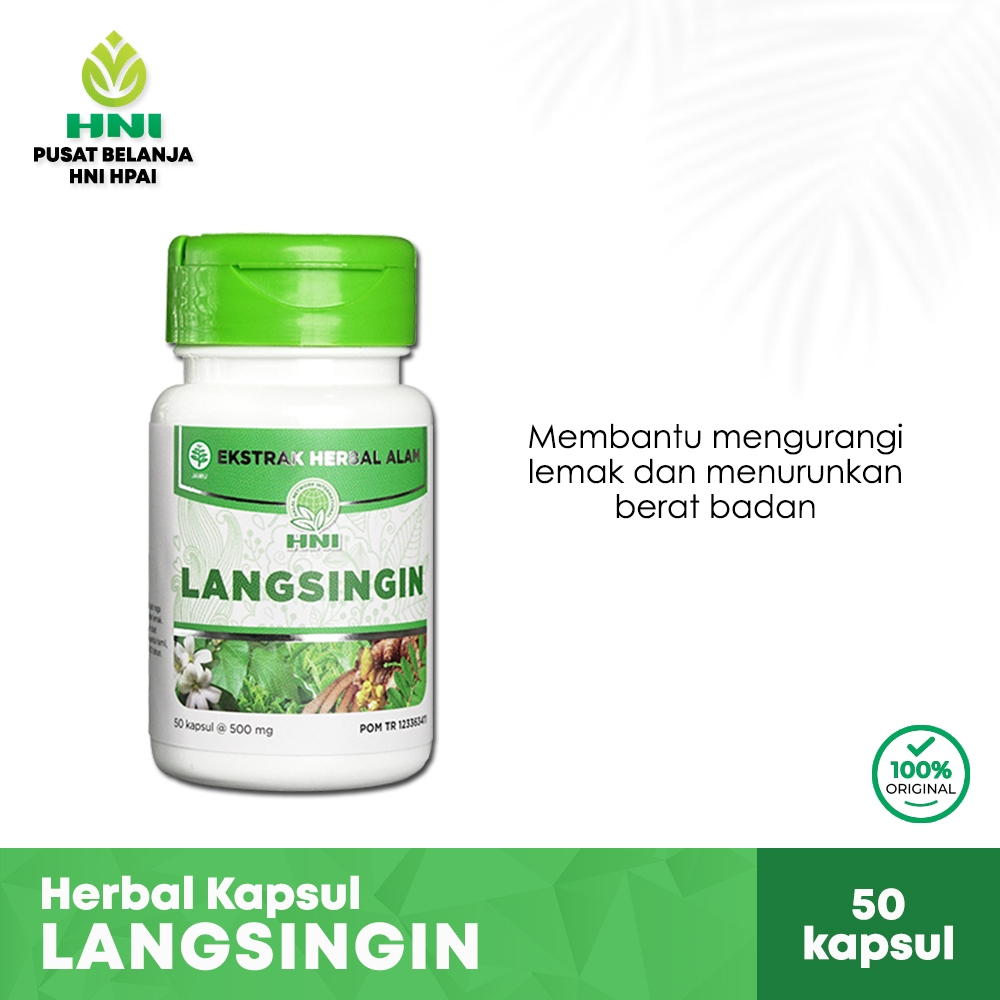 Jual HNI LANGSINGIN Mengurangi Lemak dalam Tubuh Isi 50 Kapsul | Shopee ...