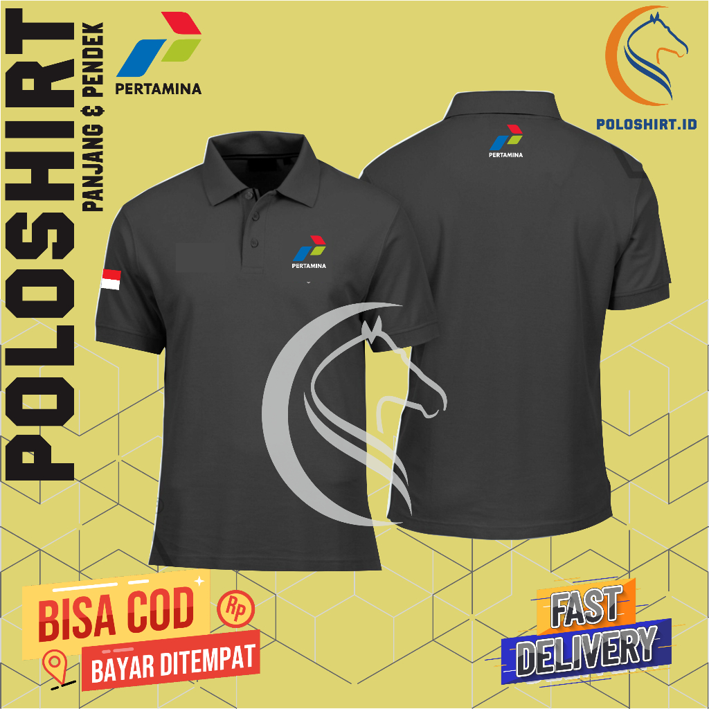 Jual Poloshirt Pertamina / Kaos Kerah Pertamina Logo Terbaru / Polo ...