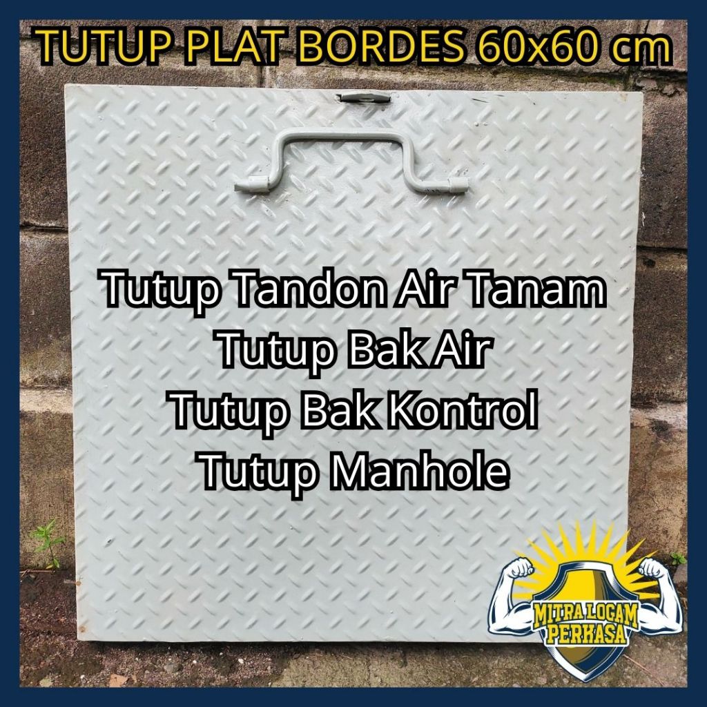 Jual [60x60cm] Bordes Plat, Tutup Tandon Tanam, Tutup Bak Air, Tutup ...