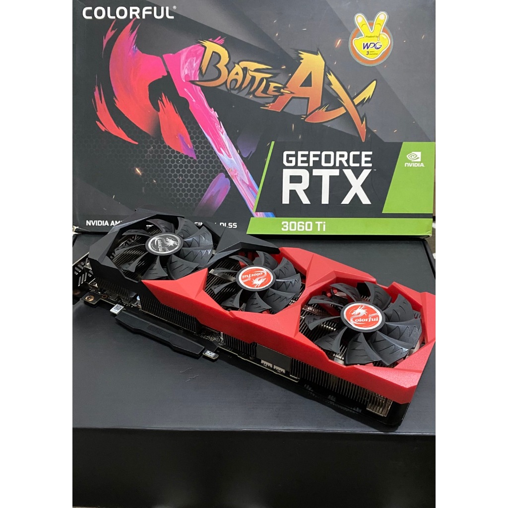 Jual VGA Colorful RTX 3060 Ti BattleAX 8GB GDDR6 Fullset | Shopee Indonesia