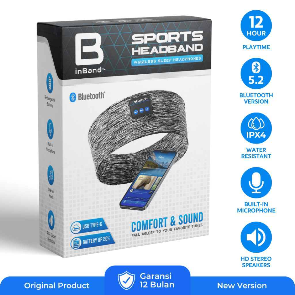 Jual inBand Wireless Bluetooth Headphones | Shopee Indonesia