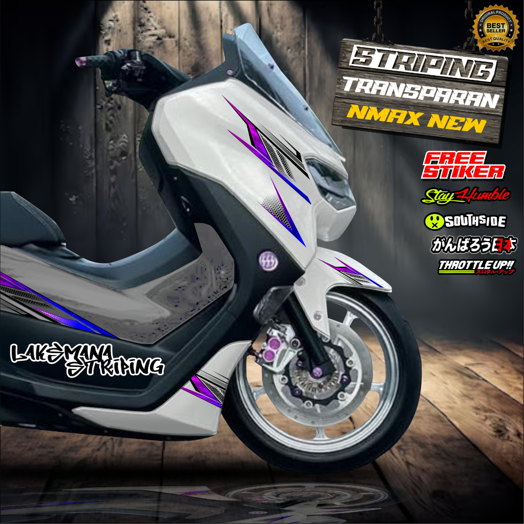 Jual Striping Transparan YAMAHA NMAX NEW GEN 2 Variasi Stiker Motor ...