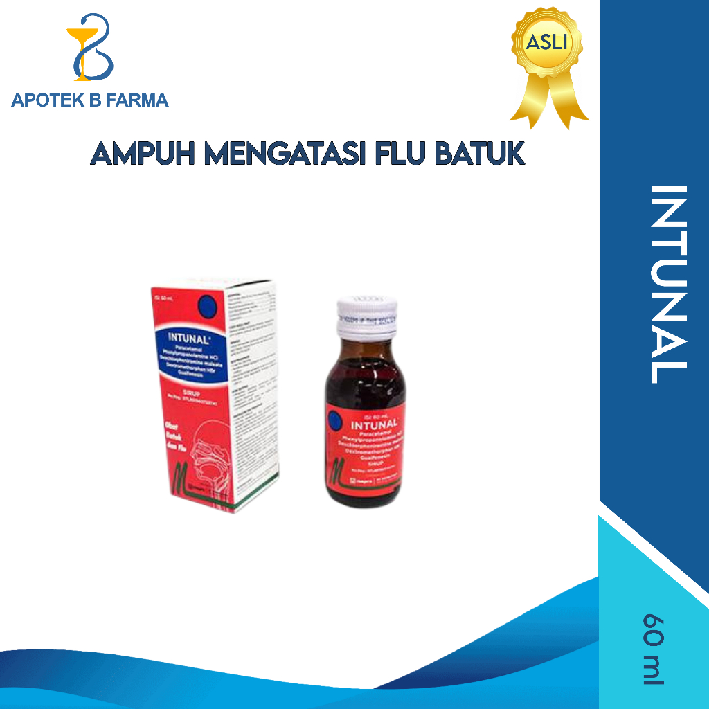 Jual Intunal Sirup untuk Meringankan Gejala Flu (60 ml) | Shopee Indonesia