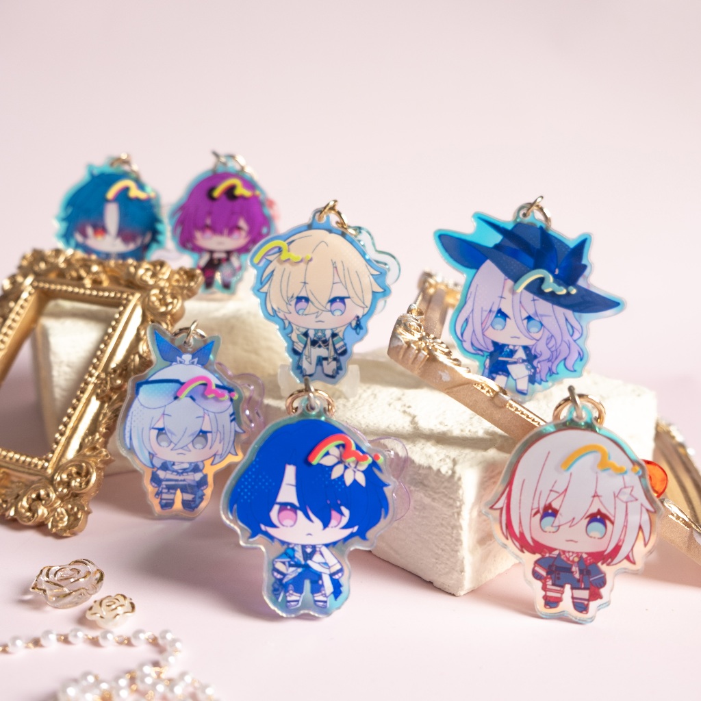 Jual Honkai Star Rail Holographic Acrylic Keychain Blind Box Mystery ...