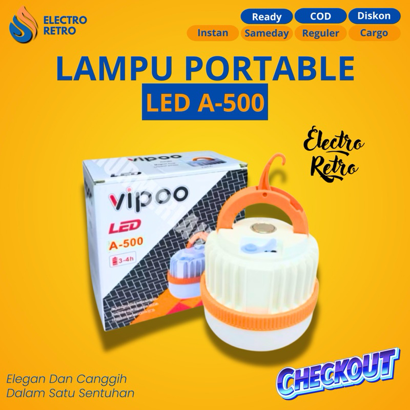 Jual LAMPU EMERGENCY LED 500 WATT LAMPU PORTABLE LAMPU DARURAT LED ...