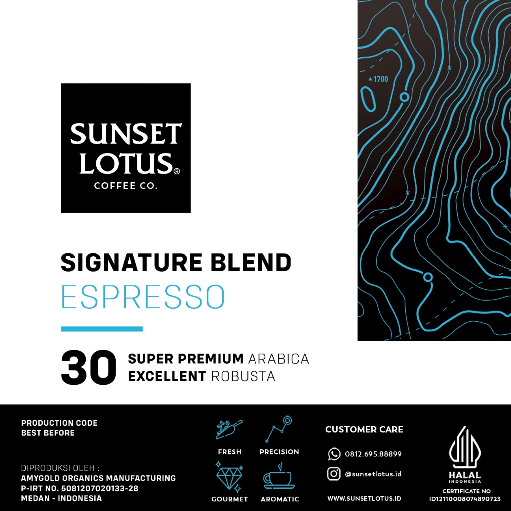 Jual Kopi Sunset Lotus Signature Blend Series Coffee Bean Biji Bubuk ...