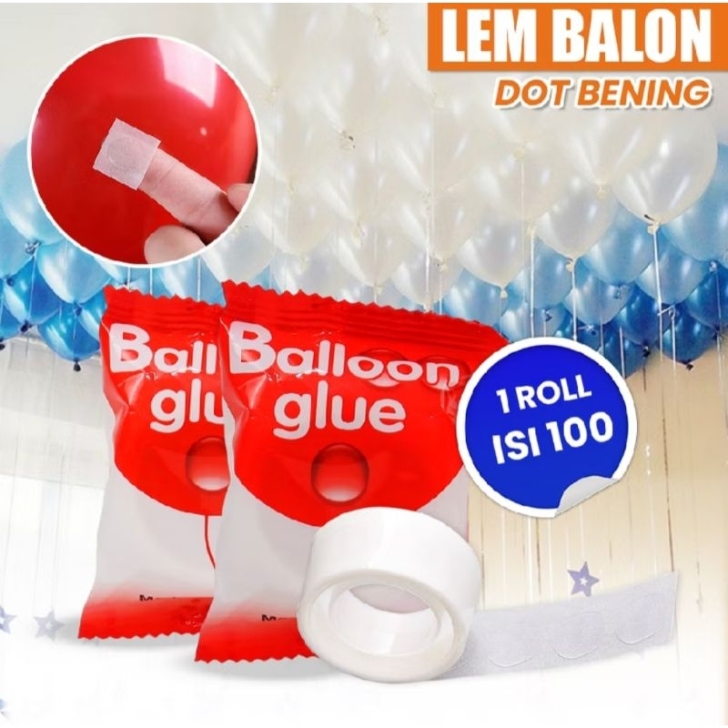 Jual Lem Balon Perekat Roll 100 Dot Double Tape Glue - Solusi ...