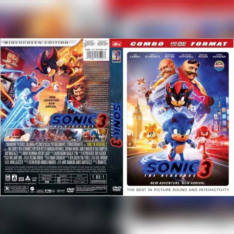 Jual Kaset Film SONIC THE HEDGEHOG 3 [ 2025 ] HD QUALITY | Shopee Indonesia